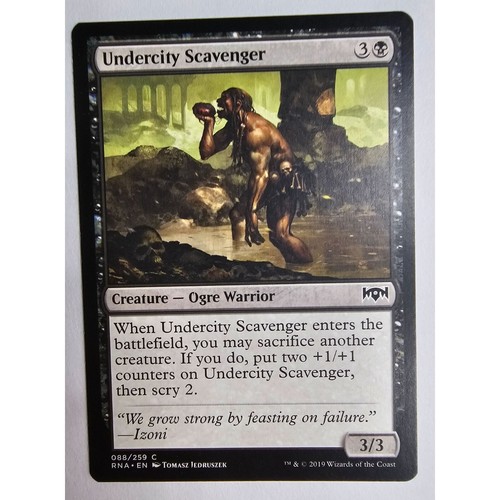MTG Magic The Gathering Undercity Scavenger Ogre Warrior Card 088/259 ...