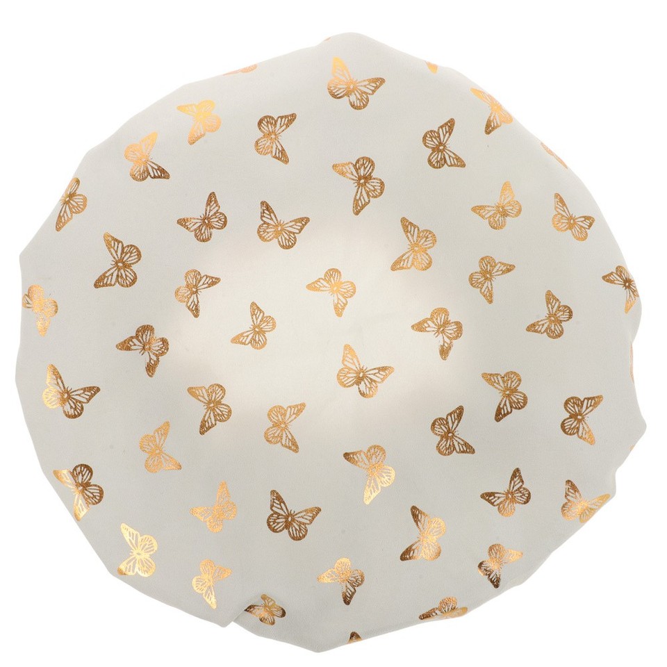 Shower Cap Double Layer Shower Hair Cap Women Cooking Bathing Hair Cap ...