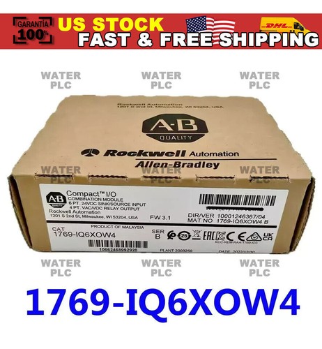 New Allen Bradley 1769-IQ6XOW4 Compact I/O 24VDC Input Relay Output ...