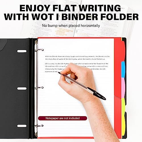 Telescoping Project Organizer Refillable 3 Ring Binder Pocket Folder ...