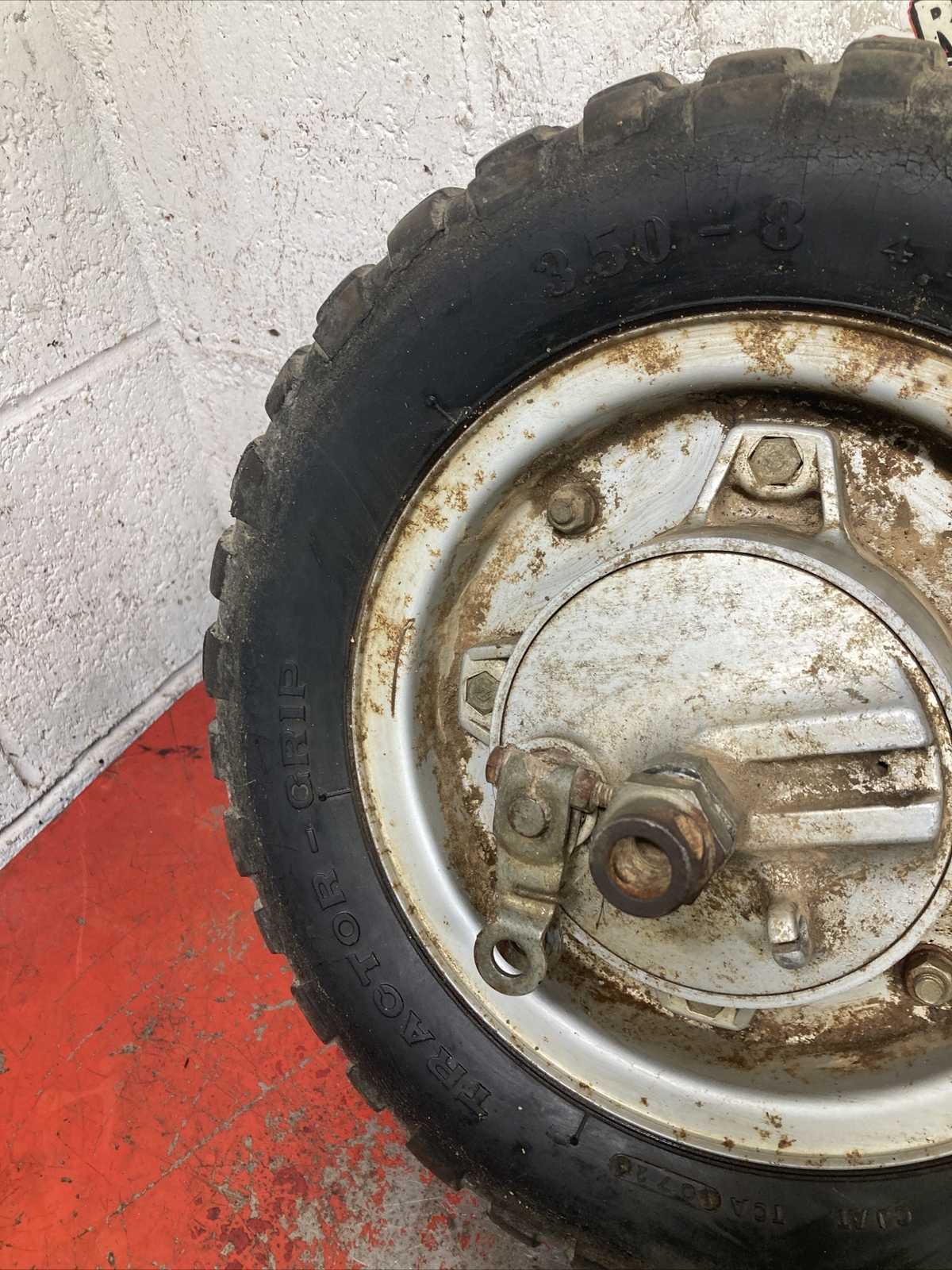 1972 Suzuki Mt50 Mt Trail hopper Mini Bike Front Wheel Complete Brake ...