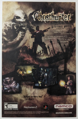Ghosthunter Print Ad Game Poster Art PROMO Original PlayStation 2 PS2 ...