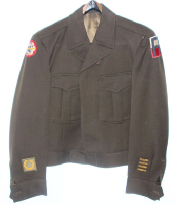Vintage WWII US Army Ike Jacket Coat - Western Pacific, 1st Army, MUC ...