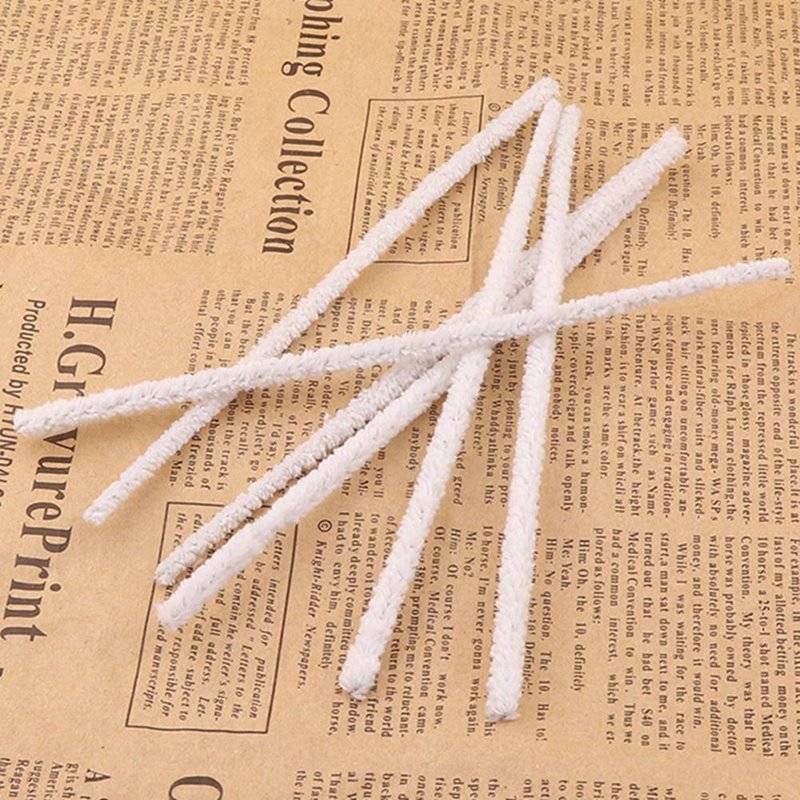 50pcs Intensive Cotton Pipe Cleaners Smoke Pipe Cleaning Tool White ...