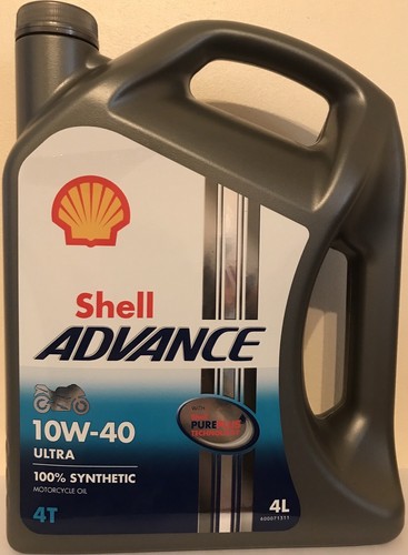 Shell Advance 4T Ultra 10W40 Synthetic 4 Stroke Motorcycle engine oil ...