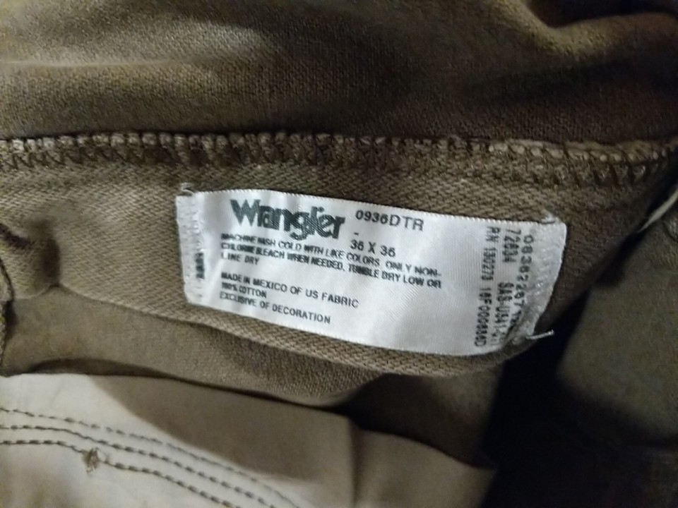 Men's Wrangler Cowboy Cut Slim Fit New With Tags 36x36 936DTR | eBay