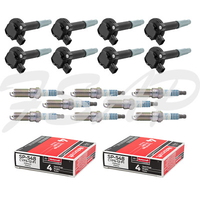 Set of 8 Heavy Duty Ignition Coil DG542 + 8 Motorcraft Spark Plug SP519 ...