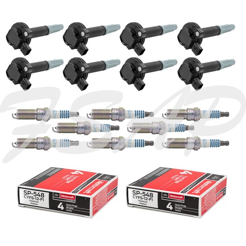 Set of 8 Heavy Duty Ignition Coil DG542 + 8 Motorcraft Spark Plug SP519 ...
