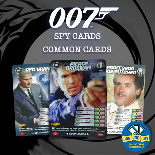 James Bond 007 Spy Cards - COMMANDER COMMON SINGLES - Restocked (2008 ...