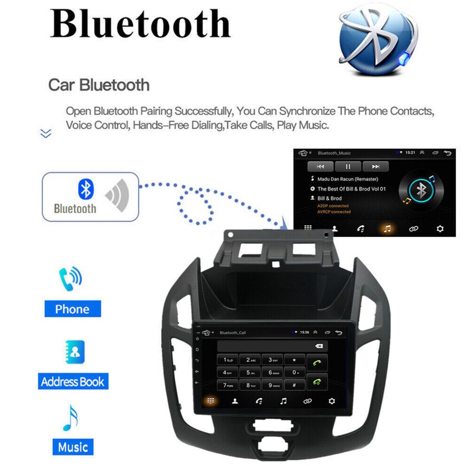CARPLAY FOR 2014-2018 FORD TRANSIT CONNECT 32GB ANDROID 13 STEREO RADIO ...
