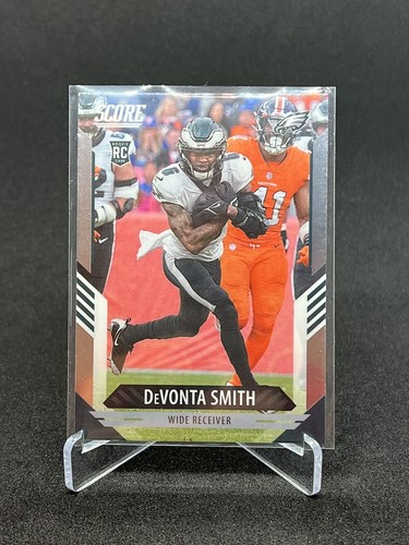 2021 Score Silver Prizm #411 DeVonta Smith rookie card, Philadelphia ...