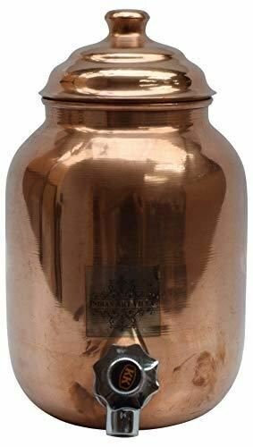 Beautiful Hammered Copper Water Dispenser Container Pot Matka Storage ...