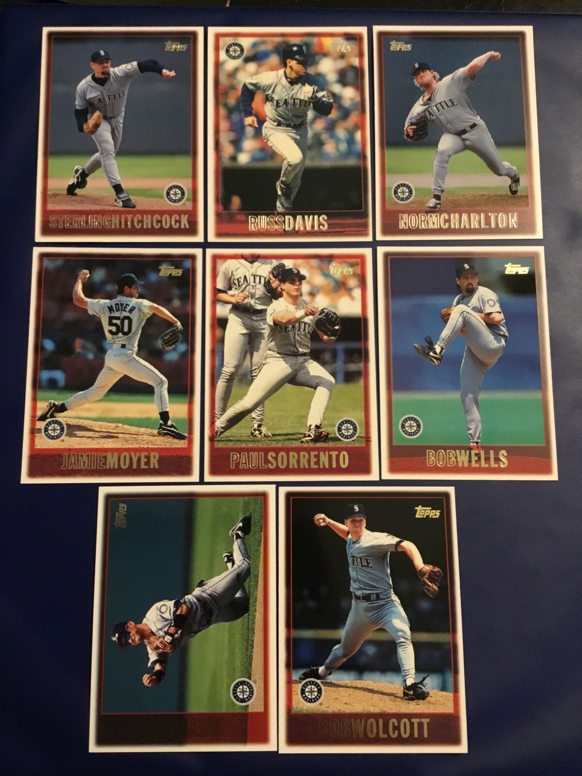 1997 Topps SEATTLE MARINERS Complete Team Set 17 EDGAR, RANDY, GRIFFEY ...