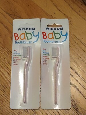 NEW OLD STOCK WISDOM BABY TOOTHBRUSHS PINK | eBay