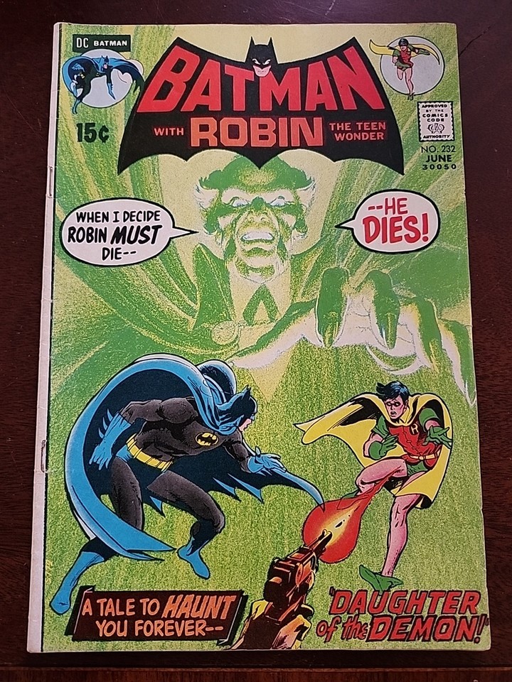 KEY DC comic Batman #232 June 1971 1st appearance Ra's Al Ghul legion ...