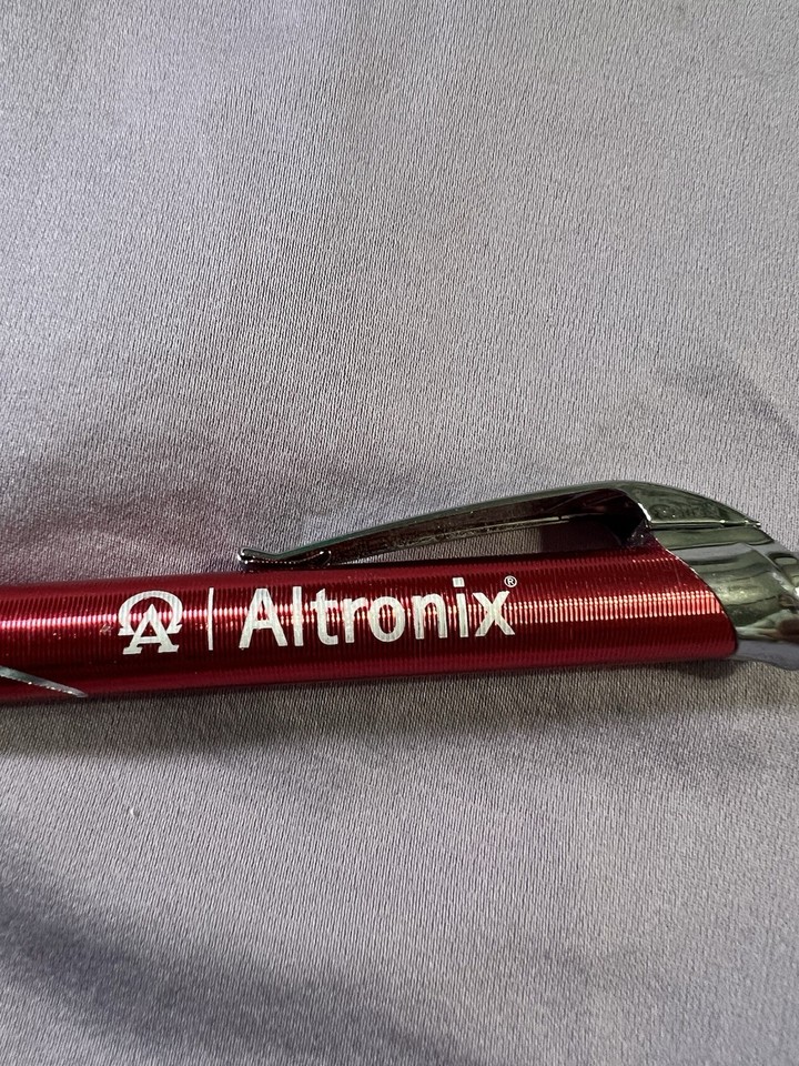 Adler Pen Metal “Altronix” Advertisement Ink Pen Ballpoint | eBay