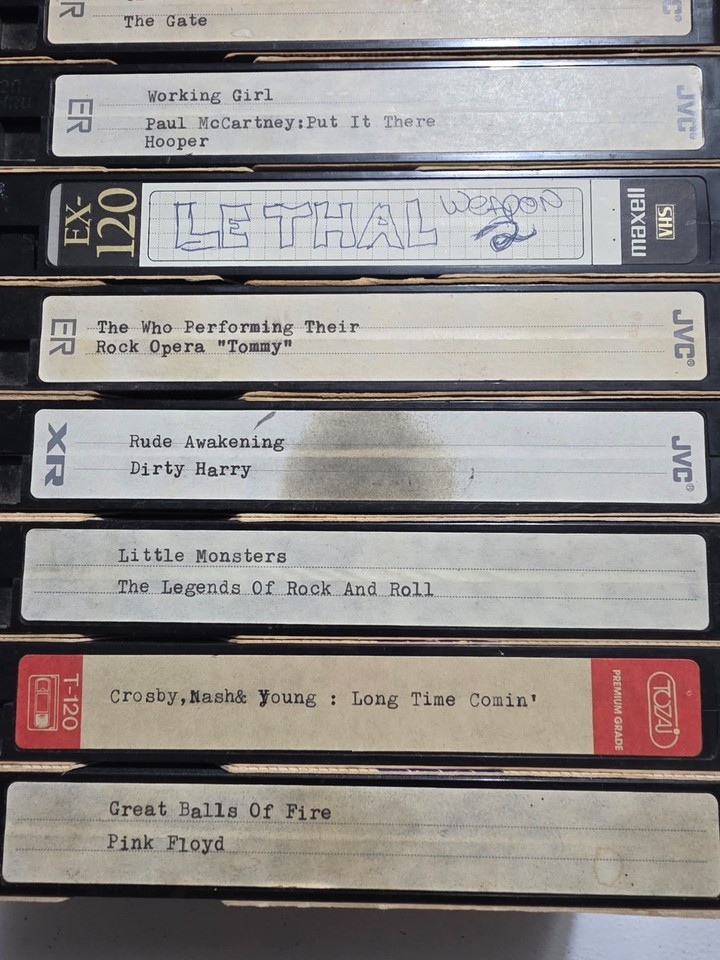 Found Footage 11 Random Home Recordings VHS Tapes Vintage 80s 90s Music ...