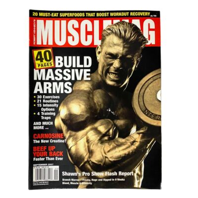 Muscle Mag Magazine September 2007 Branch Warren Cover No Label | eBay