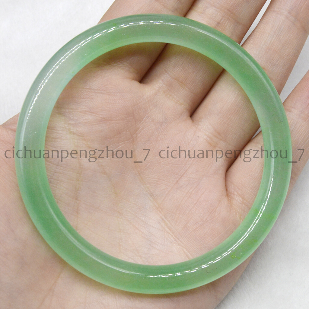 Genuine Natural Green Jadeite Jade Gemstone Bangle Bracelet 56-62mm ...