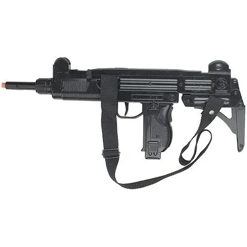 GONHER REPLICA ISRAELI UZI STYLE 12 CAPS SUBMACHINE GUN - BLACK FINISH ...