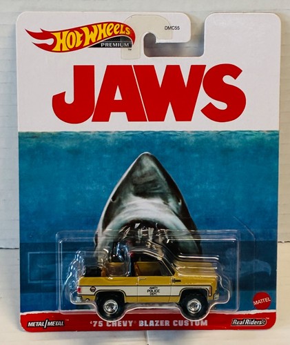 New HTF Hot Wheels Premium Movie Jaws 75 Chevy Blazer Custom Real ...