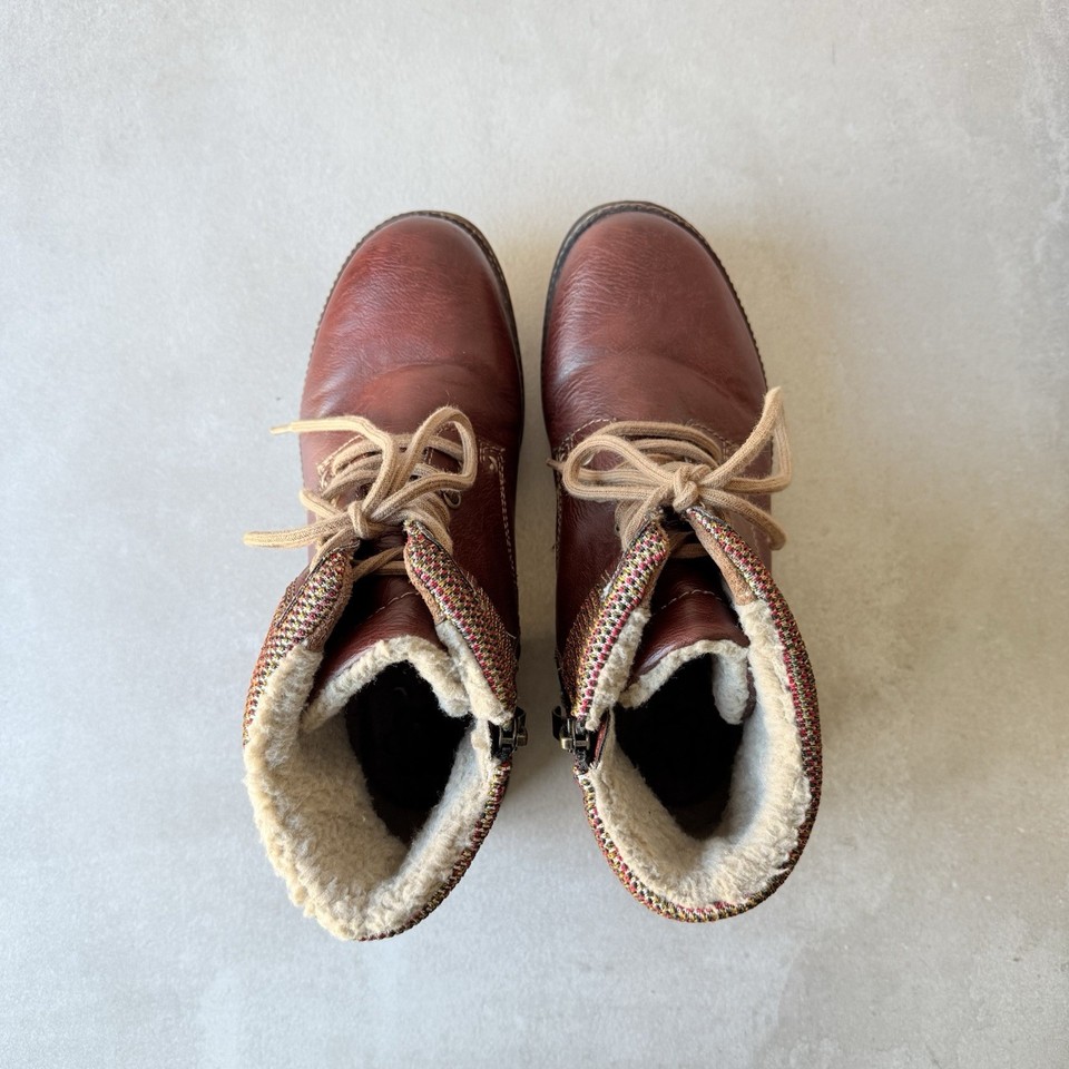 Spring Step Women’s Boots Size 9 US 40 UK Marylee Bordeaux Brown Lined ...