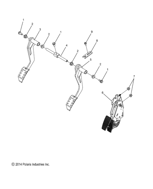 Polaris Slingshot Gas Pedal Kongsberg Kongs Willis 6543212 Sensor ...