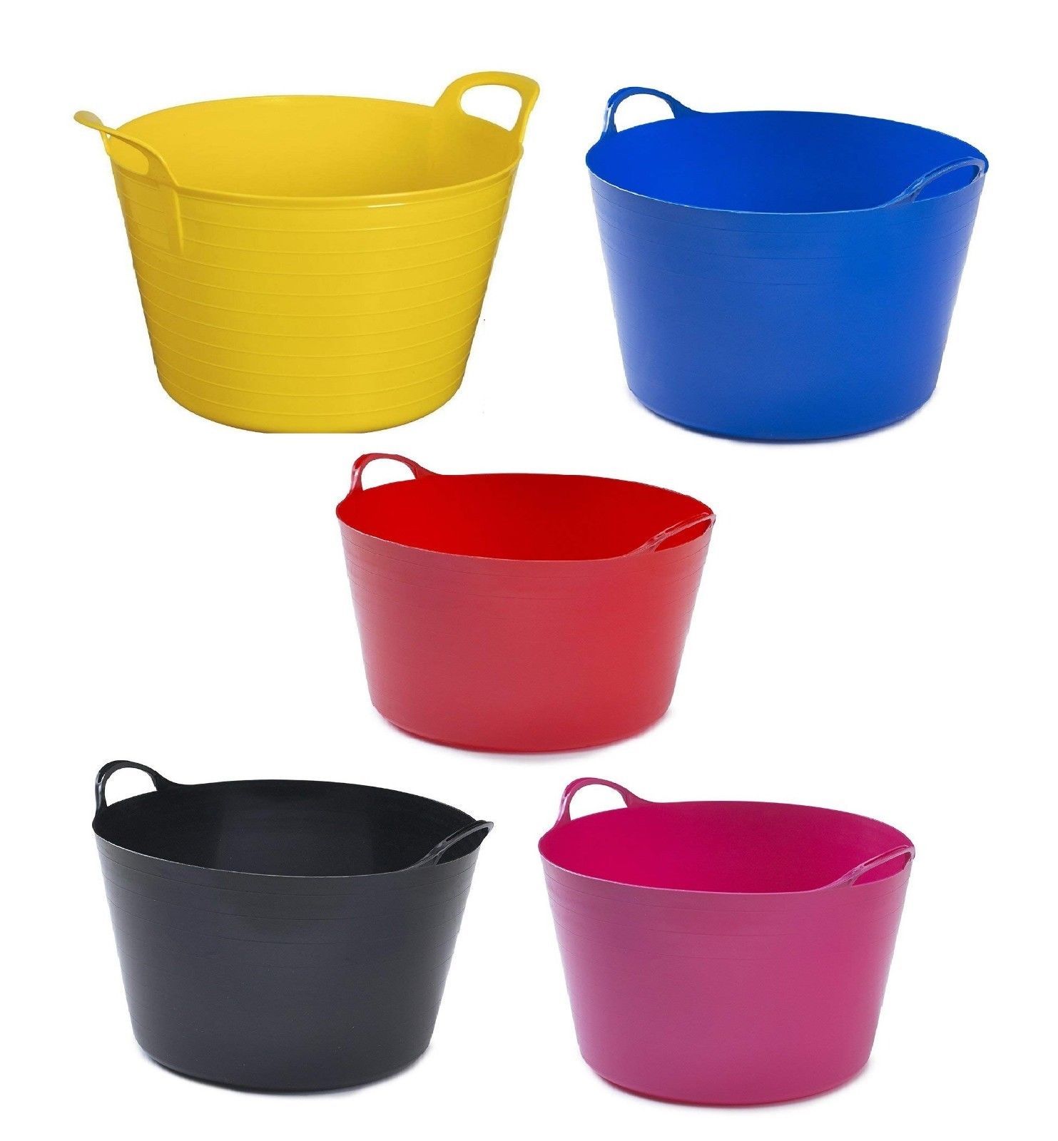 Heavy Duty Flexi Tub With Handles Horse Feed Trug Storage Bucket - 4 ...