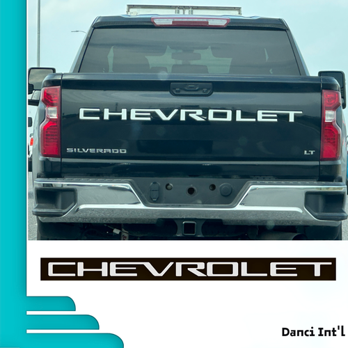 White Decals Vinyl Tailgate Insert Stickers Letter For The Chevrolet | eBay
