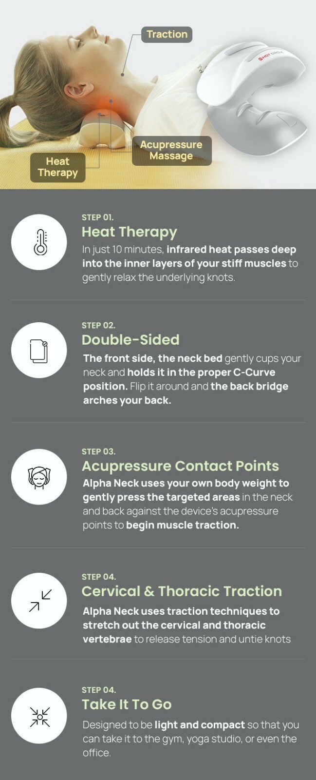 Hot circle alpha neck / Proper Neck Pain Management / Made in Korea | eBay