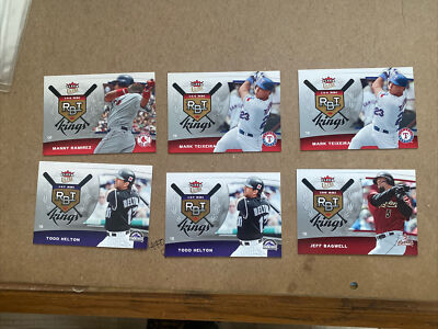 2006 Fleer RBI Kings Lot X 6 Jeff Bagwell Mark Teixeira Todd Helton ...