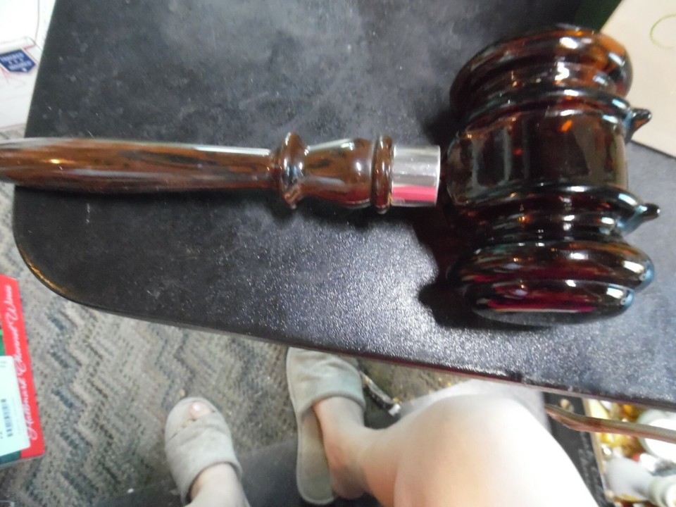 Vintage Avon brown glass & plastic gavel bottle island lime after shave ...