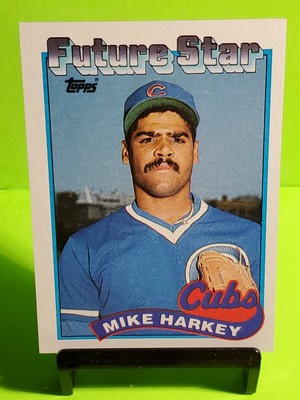 1989 Topps Baseball Mike Harkey #742 Chicago Cubs Future Stars RC ...