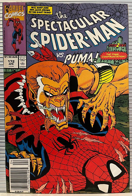 The Spectacular Spider-Man #172 Comic 1991 - Marvel Comics - Avengers ...