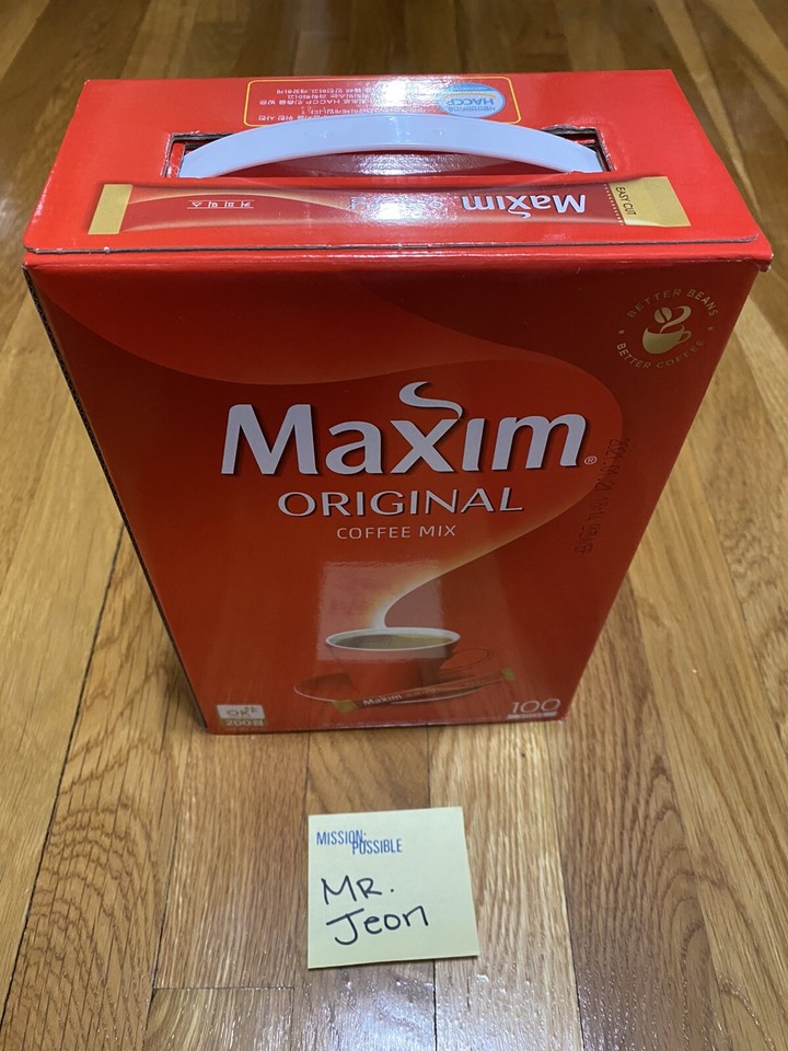 Korean Instant Coffee Mix Maxim Original Coffee 100 Sticks *Fast ...
