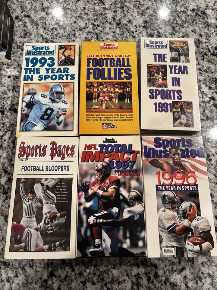 Vintage Sports Vhs Lot Of 26 Dallas Cowboys, NFL Follies, Sports ...