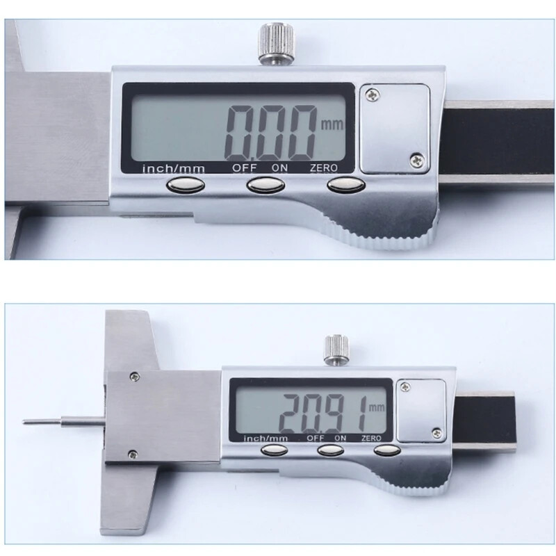 Digital Tire Tread Depth Gauge Meter Measurer LCD-Display Tread Checker ...