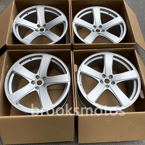 22" 5 SPOKE CLASSICAL SILVER WHEELS RIMS FIT 2017+ PORSCHE CAYENNE ...