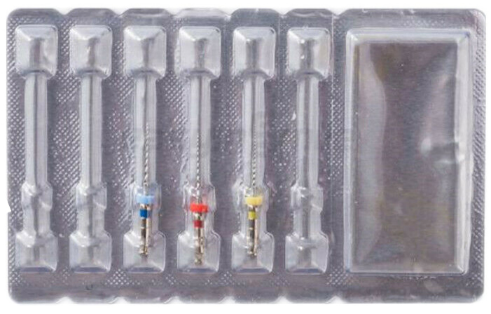 6Pcs Dental Endo Rotary Files X-Pro Gold Taper Endodontic Files root ...