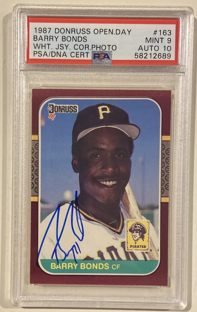 Barry Bonds Autographed Memorabilia | Signed Photo, Jersey ...