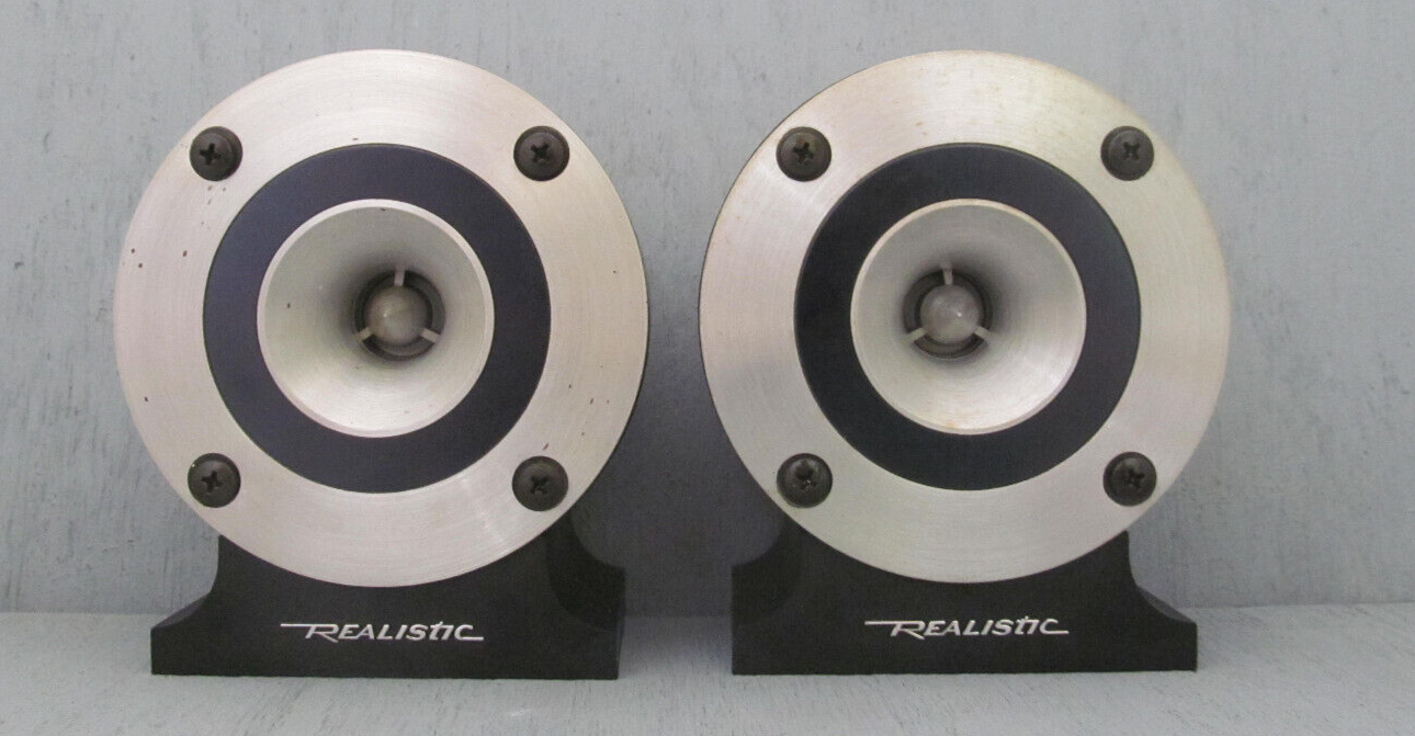 Vintage REALISTIC 40-1310 Super Tweeter PAIR Sold As Is PARTS REPAIR ...