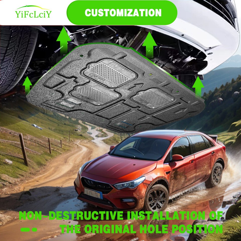For Ford Fiesta 2011-2019 Under Engine Splash Guards Front Engine Mud ...