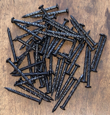 Aluminum Transition Carpet Bar Nails Screw Drive Black Charcoal 50 Pk ...