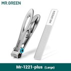 MR.GREEN Nail Clippers Stainless Steel Two Sizes Manicure Fingernail ...