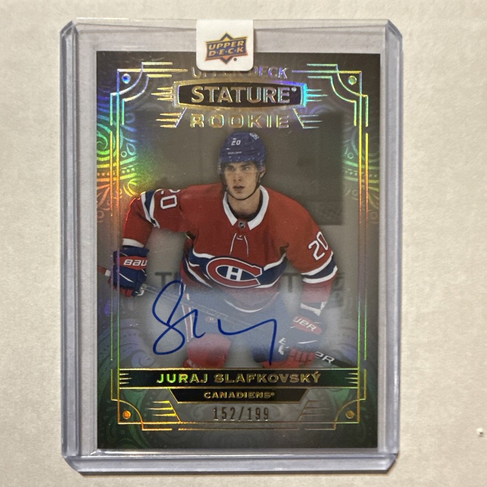 2022-23 Upper Deck Stature Juraj Slafkovsky Rookie Autograph /199 ...