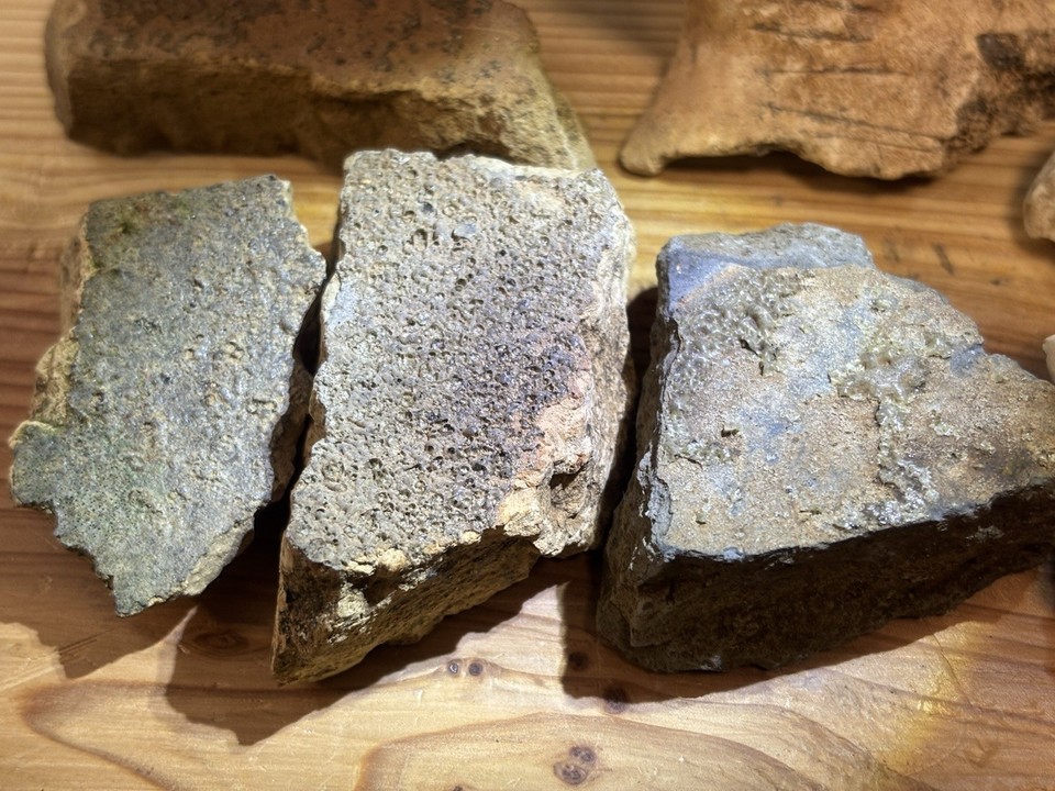 WW2 Hiroshima Atomic Bomb damaged tiles bone pottery Little Boy Relic ...