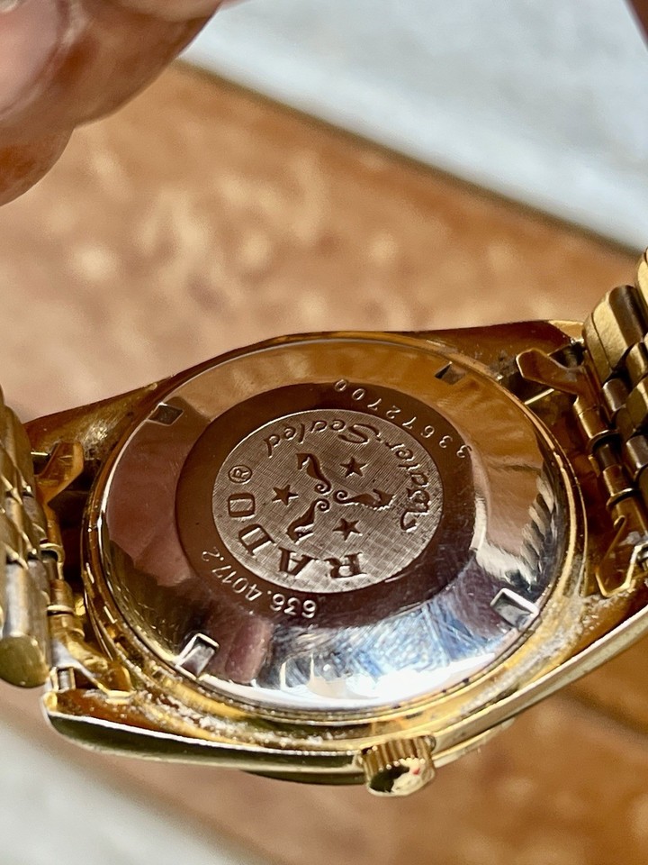 RARE Rado Voyager President Automatic Gold Day Date Swiss Vintage Watch ...