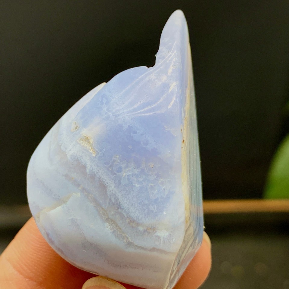 29g Natural Blue striped agate Crystal Chunks piece form Mineral ...