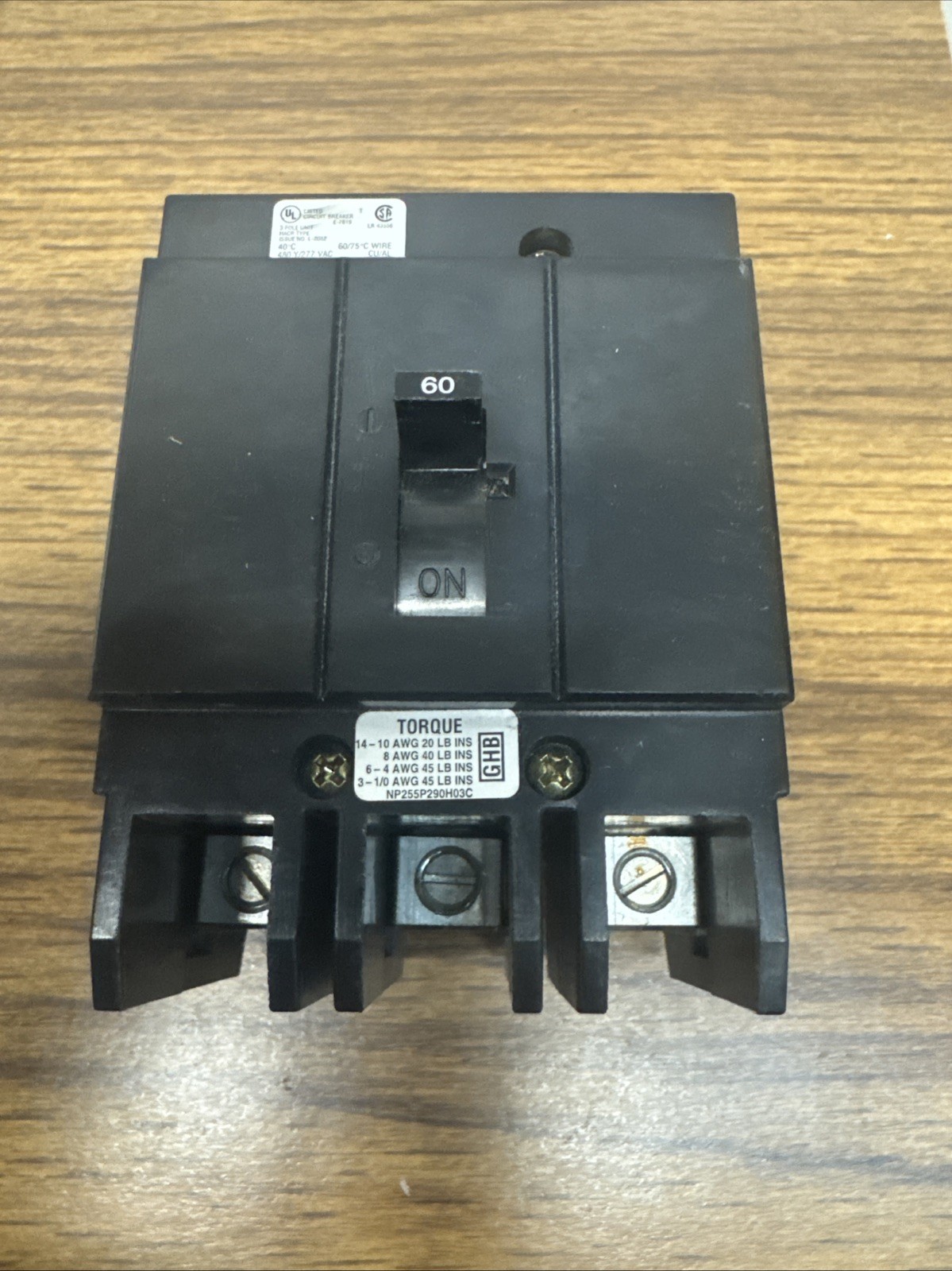 Eaton GHB3060 60A Molded Case Circuit Breaker for sale online | eBay
