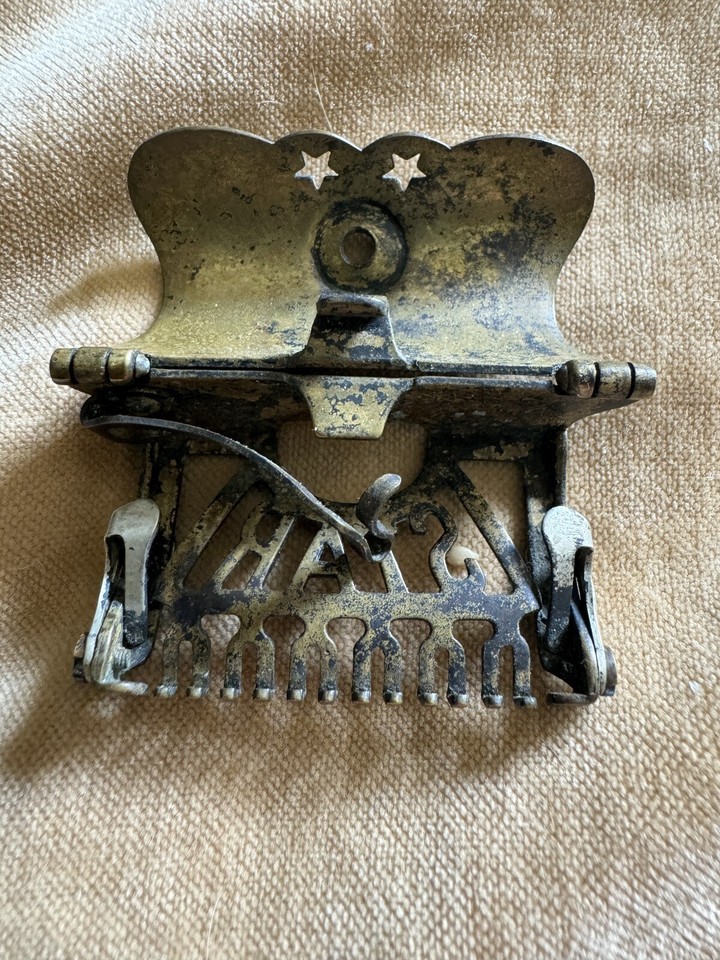 Antique c1890 Brass Kampfe Bros Star Safety Razor Top Only | eBay